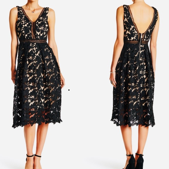 Romeo & Juliet Couture | Dresses | Romeo Juliet Couture Black Floral ...